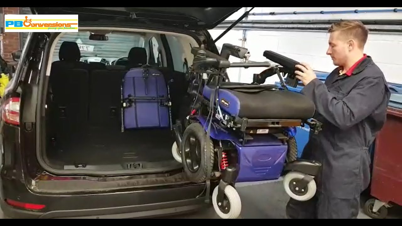 PB Conversions- Ford Galaxy Autochair 150kg LP Hoist - YouTube