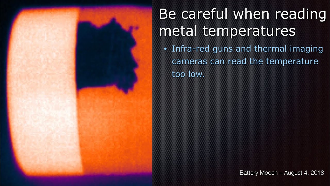 Be careful when using infra-red for reading metal temperatures - YouTube
