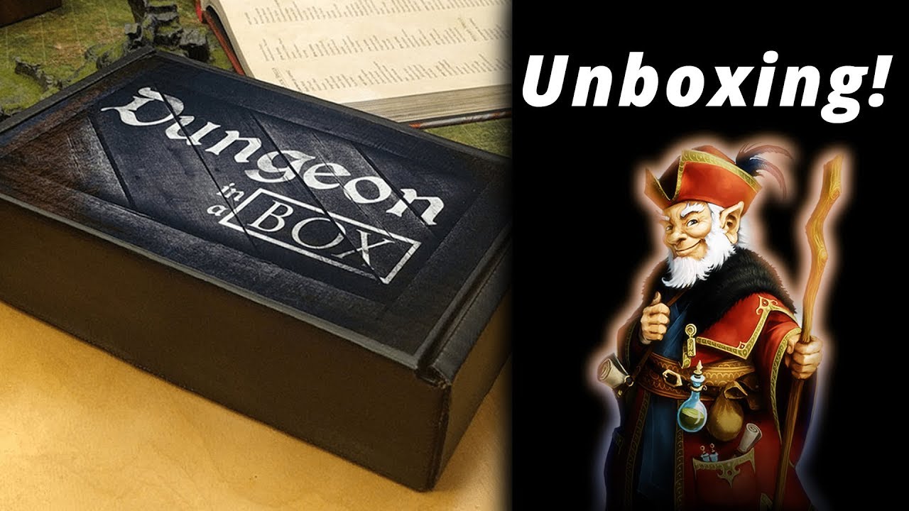 Unboxing Dungeon in a Box July 2018 - YouTube