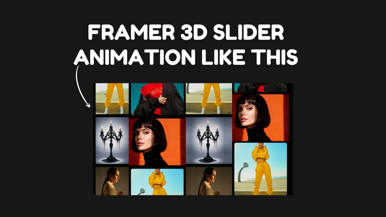 3D Image Slider Animation in Framer | Modern UI Animation Tutorial 2025 ...