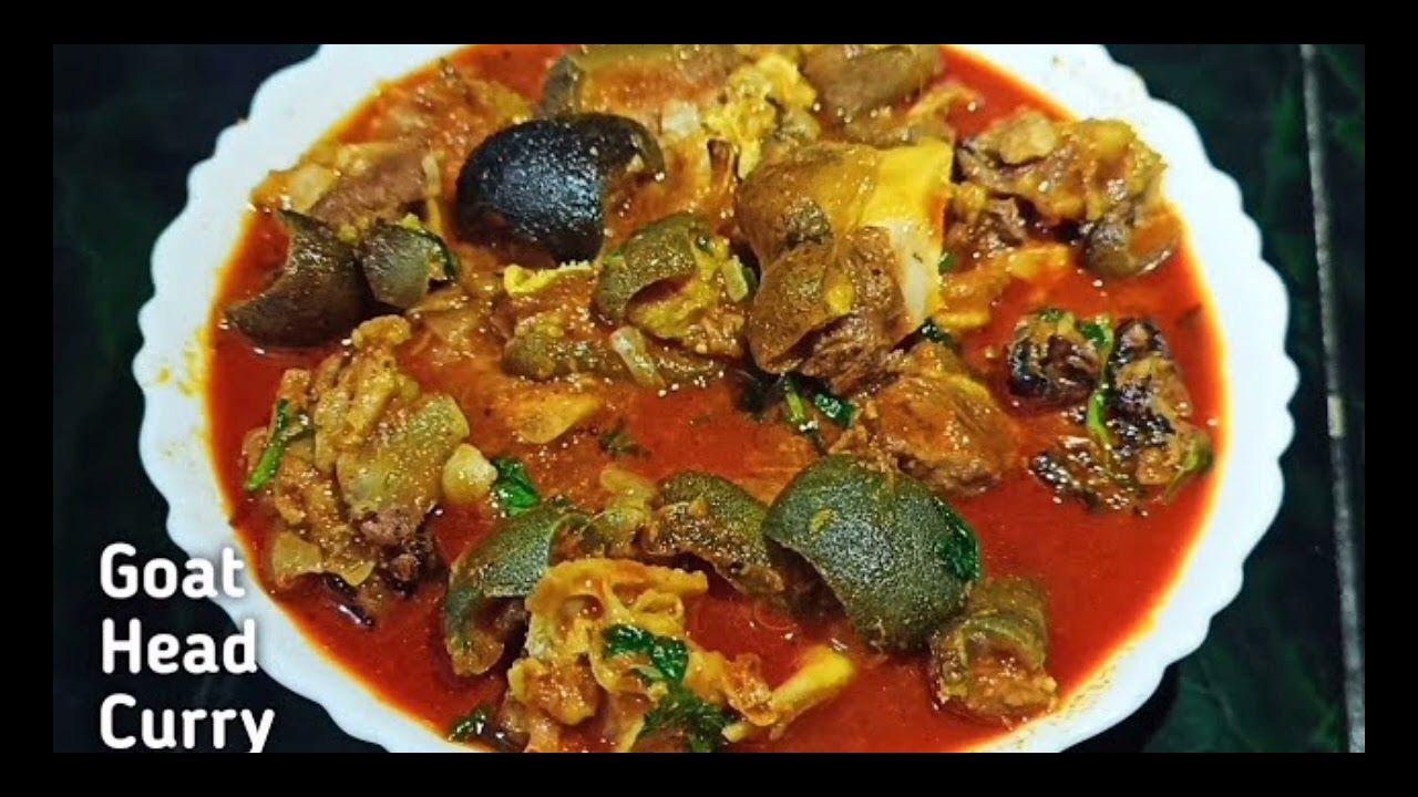Talakaya kura in Andhra style mutton head Curry - YouTube