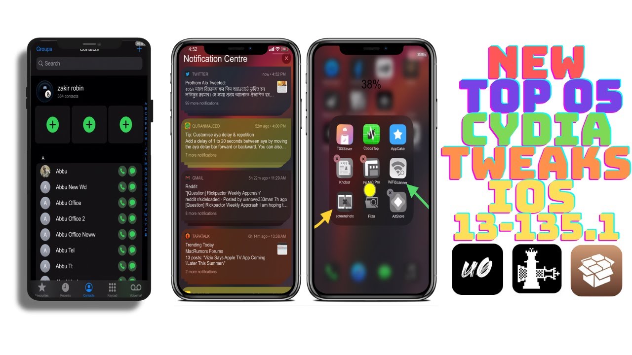 New Top 05 cydia tweaks ios 13-13.5.1 - YouTube