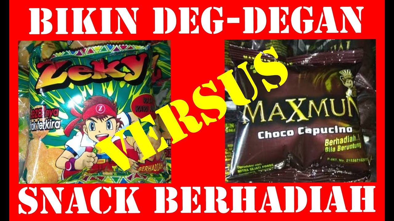 Snack Berhadiah Zeky Versus Maxmun I kalian team yang mana? - YouTube