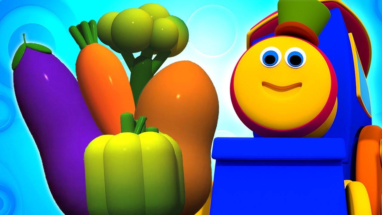 kereta sayur bob | belajar tentang berbagai sayuran | Bob Vegetable ...