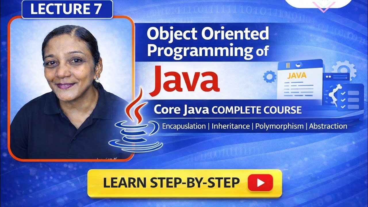 Object Oriented Programming in Java | OOP Concepts Explained in Hindi | Core Java Lecture - YouTube