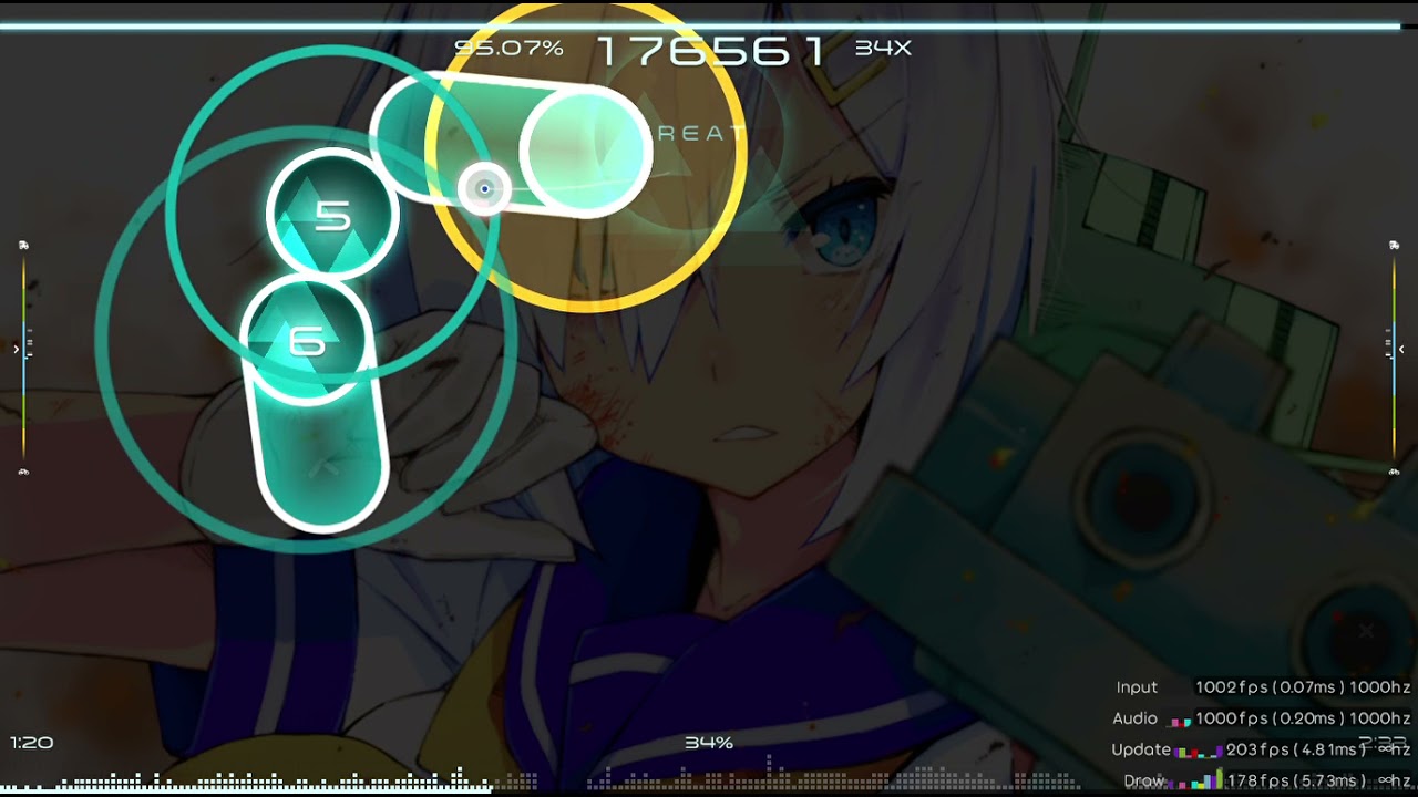 primera vez con mouse \ osu!lazer - YouTube