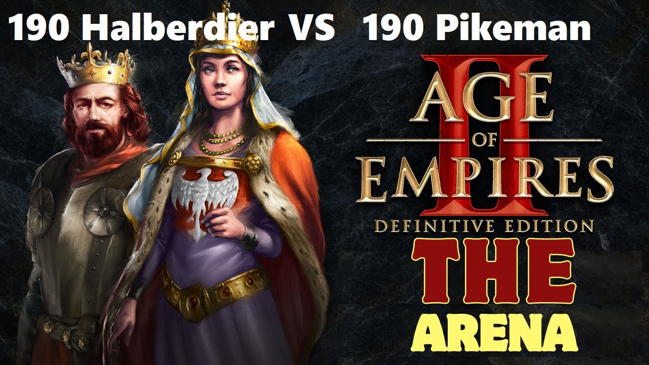 190 Pikeman VS 190 Halberdier - AOE 2: Definitive Edition - The Arena ...