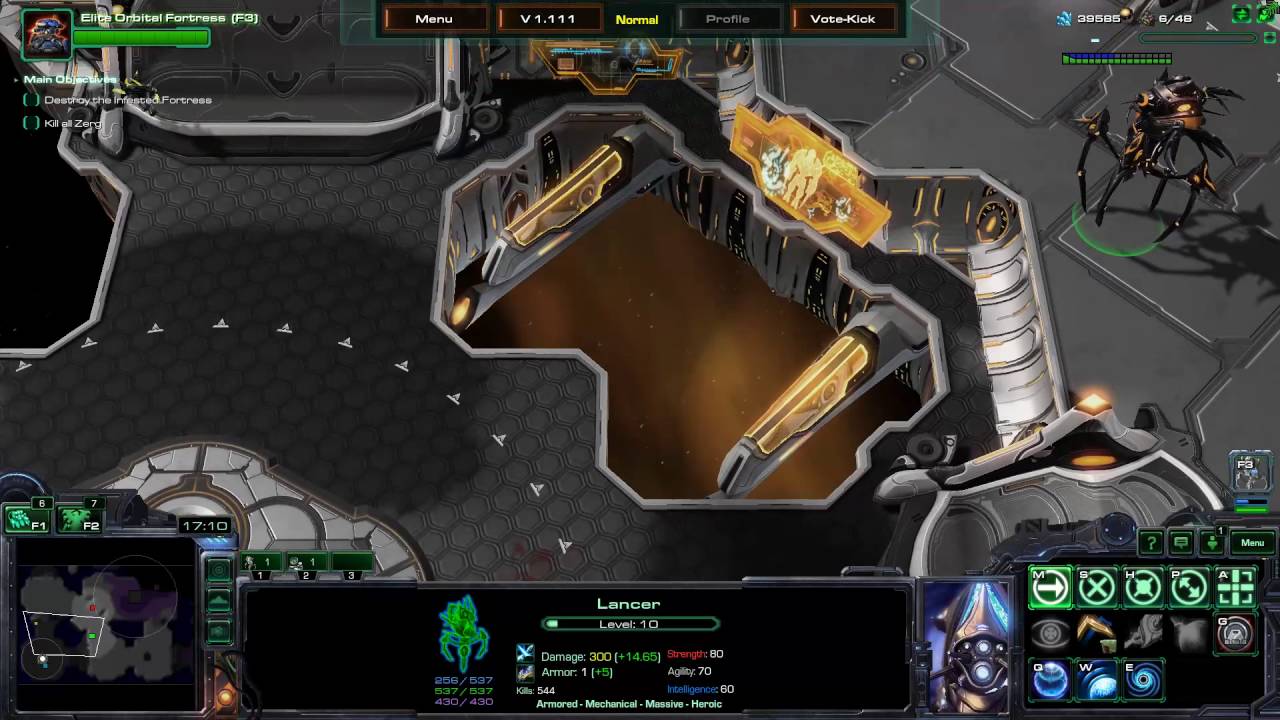 Starcraft 2 special forces elite 5 normal lancer victory 3 player part ...