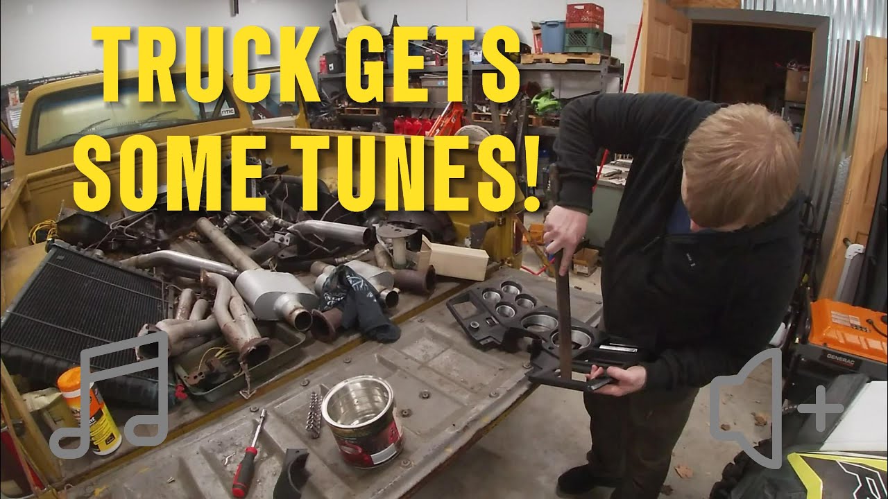 Retro sound stereo install in squarebody - YouTube