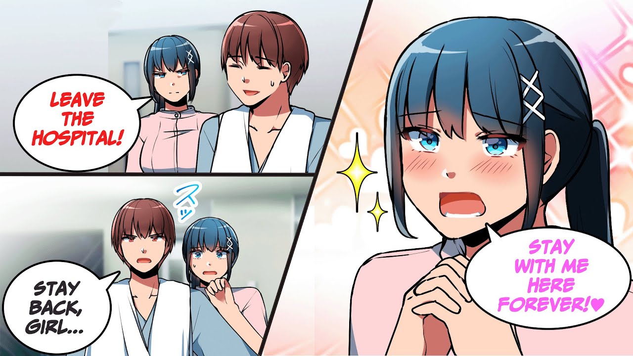 [Manga dub]A scary nurse wants me to leave the hospital soon but ...
