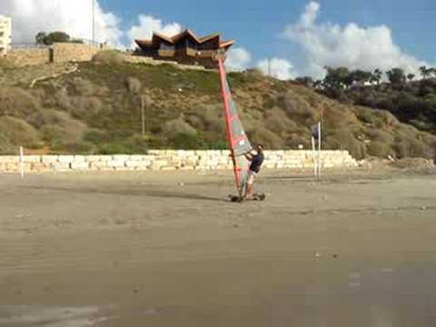 windsurf with skateboard - YouTube