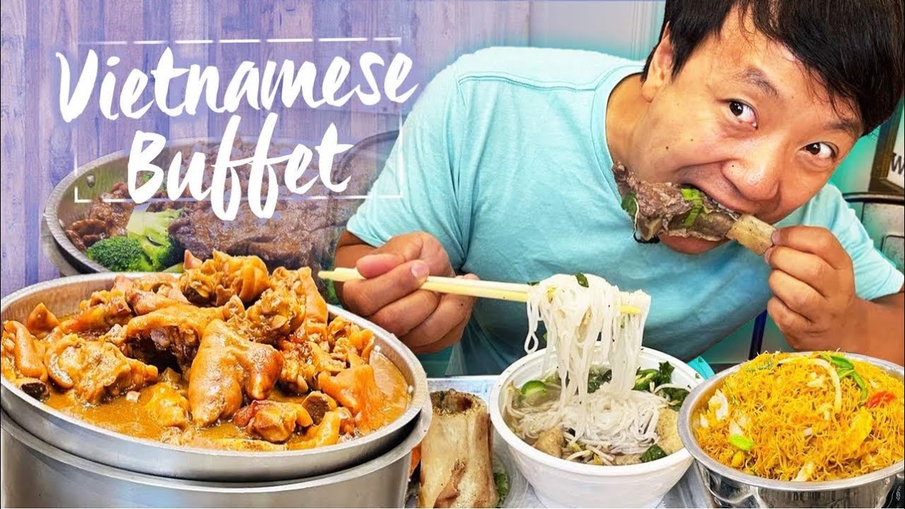 All You Can Eat VIETNAMESE BUFFET in Houston Texas - YouTube