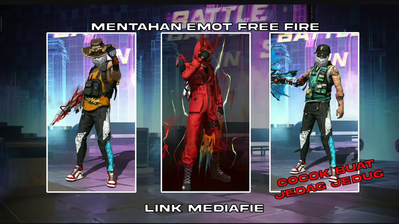 BAGI BAGI 3 MENTAHAN EMOT 2JT FREE FIRE😱 COCOK UNTUK BUAT JEDAG JEDUG😱 ...