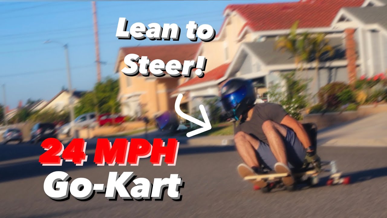 I Converted My Electric Longboard into a Go-Kart! - YouTube