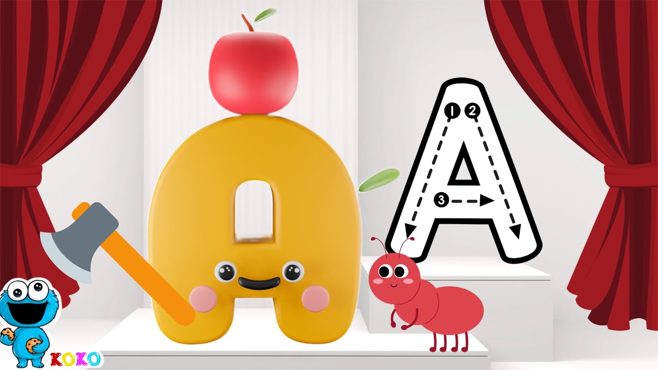 Letter A Lesson for Kids |A Formation, Phonic Sound, Words with A ...
