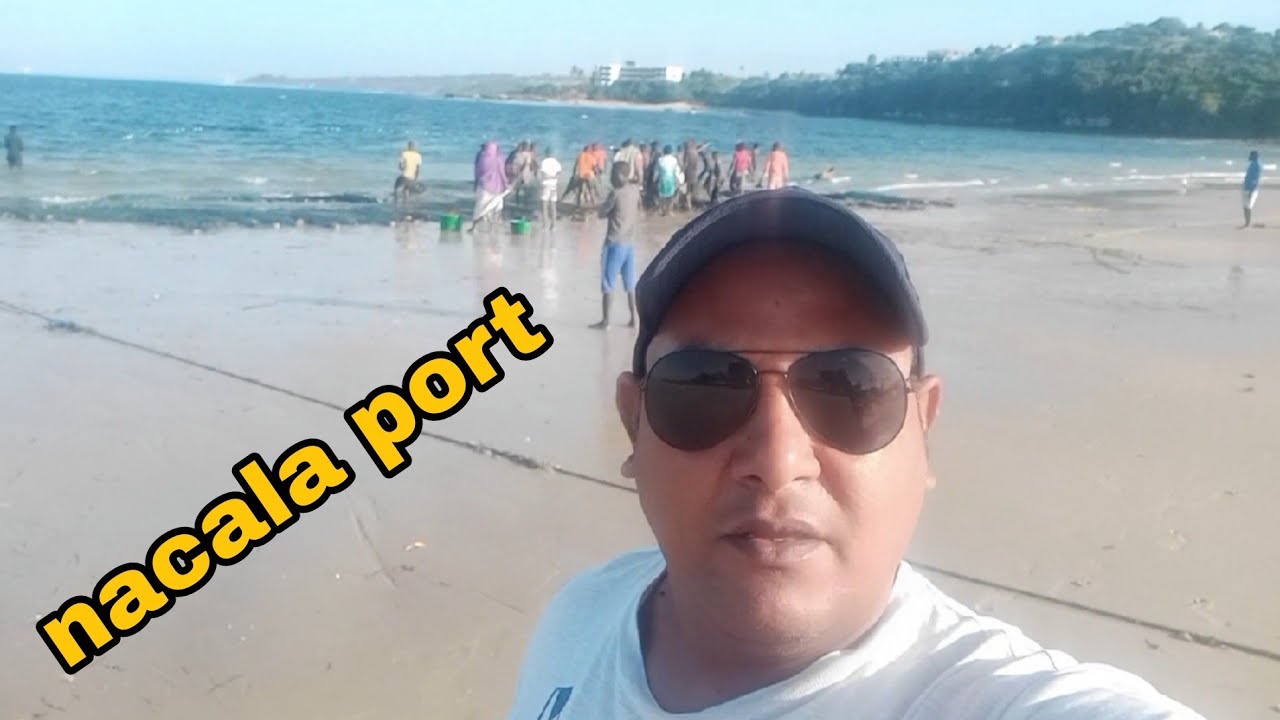 fishing on nacala beach Mozambique nacala port - YouTube