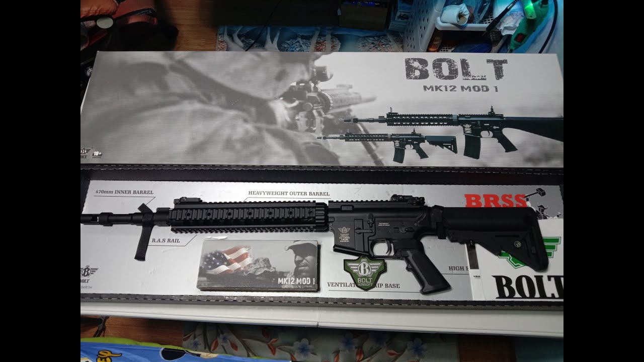 Unboxing / BOLT MK12 MOD 1 / Airsoft's Rifle - YouTube
