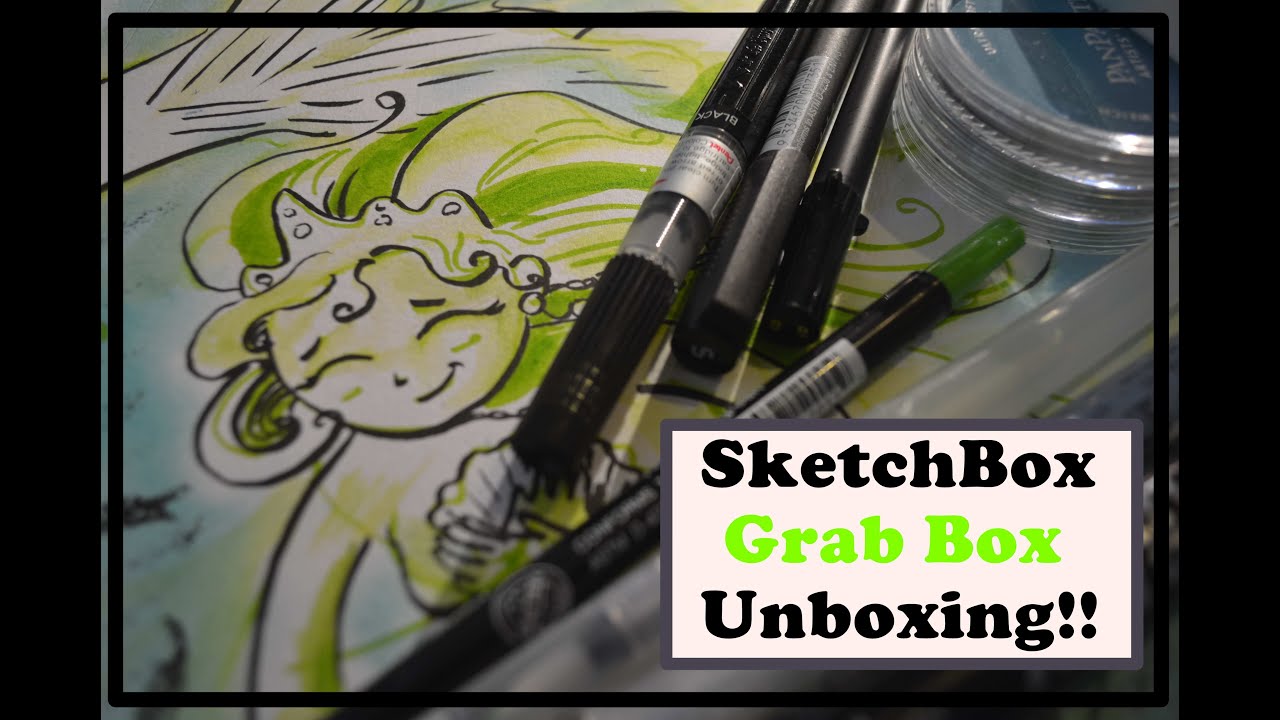 July Sketchbox Grabbox Unboxing 2016 - YouTube