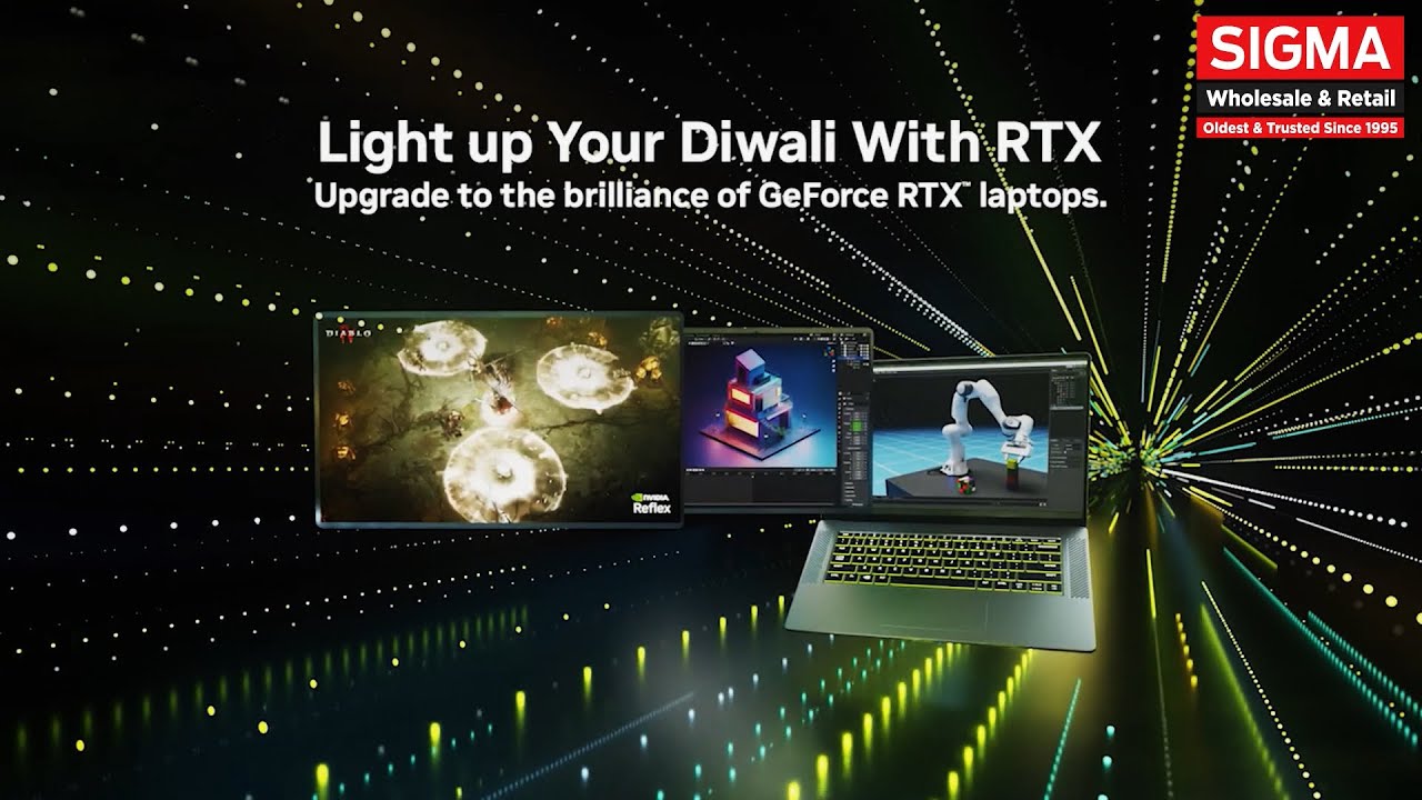 NVIDIA - Light Up Your Diwali with GeForce RTX 40 Series Laptops - YouTube