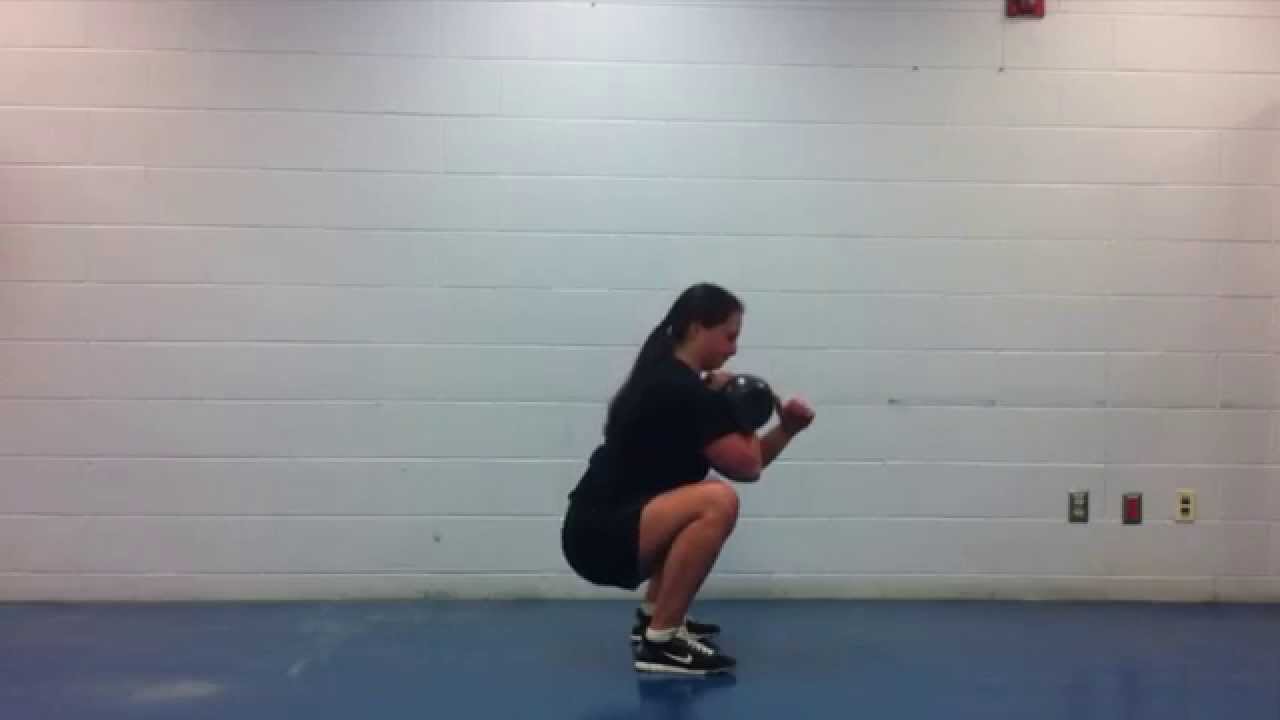 Single Arm Goblet Squat - YouTube