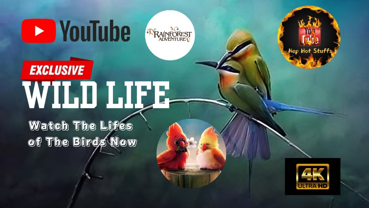 Beautiful Couple birds footage | Relaxing and sleeping music | Nature ...