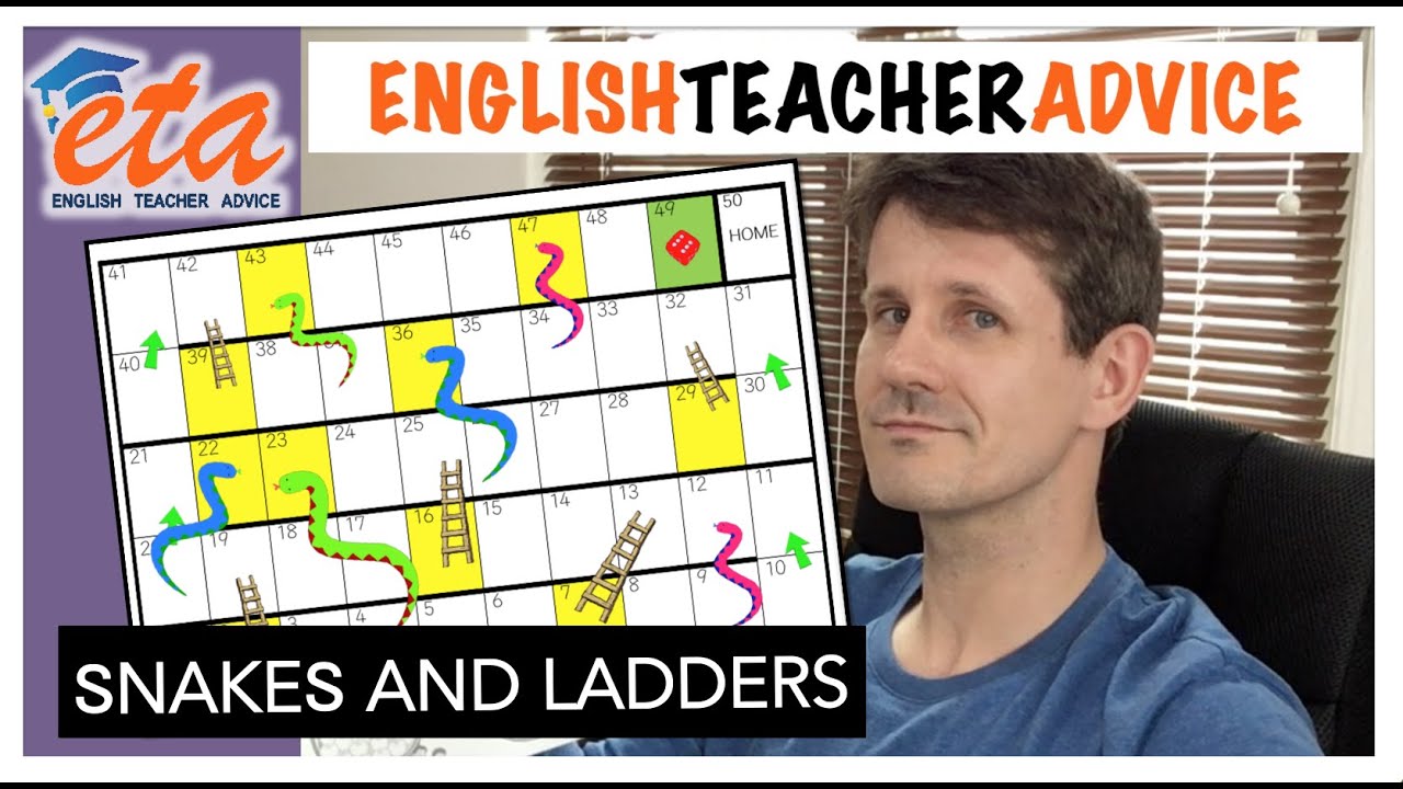 Teach English with Snakes and ladders! - YouTube
