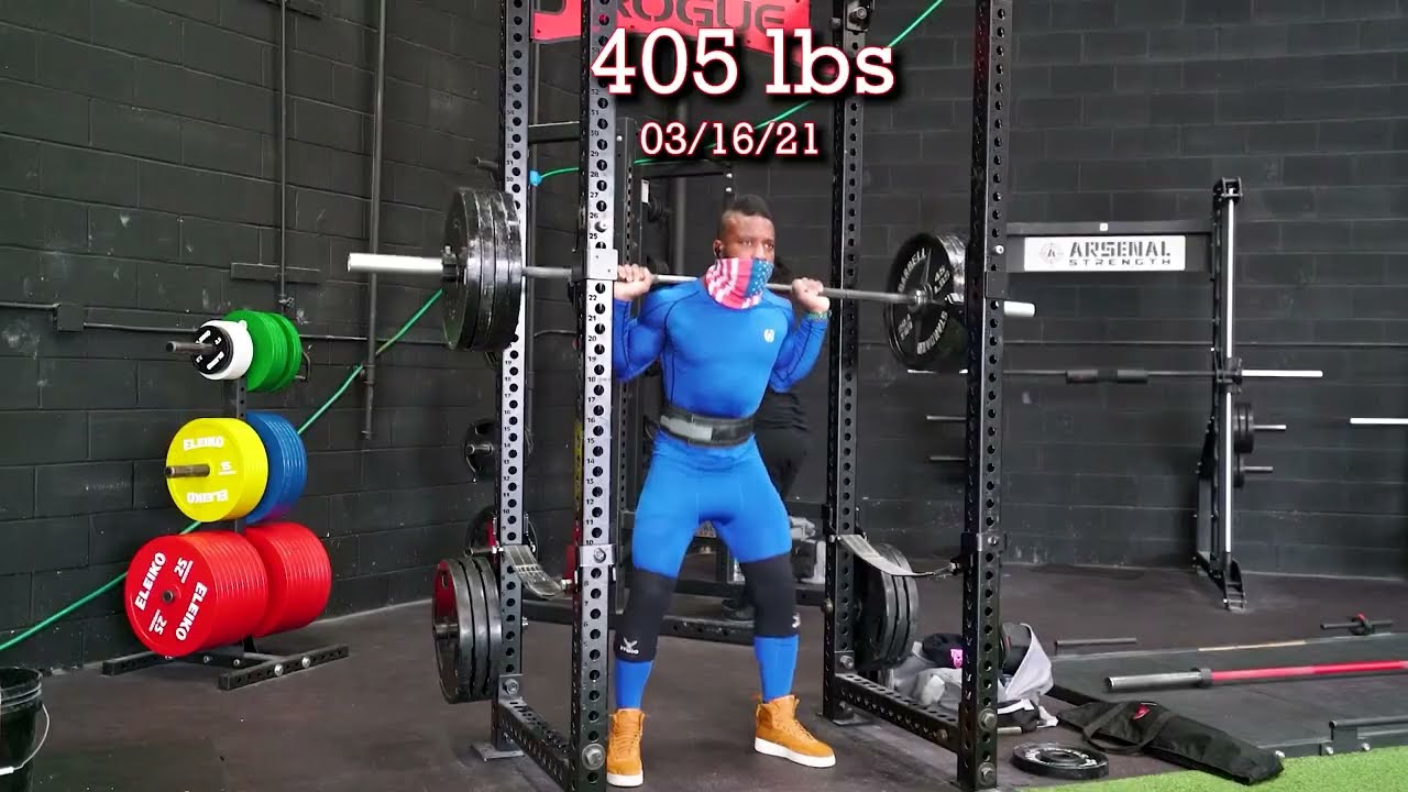 405 lbs SQUAT DOMINATION in 1 Year Using Conjugate Method | ALL MY 405 ...