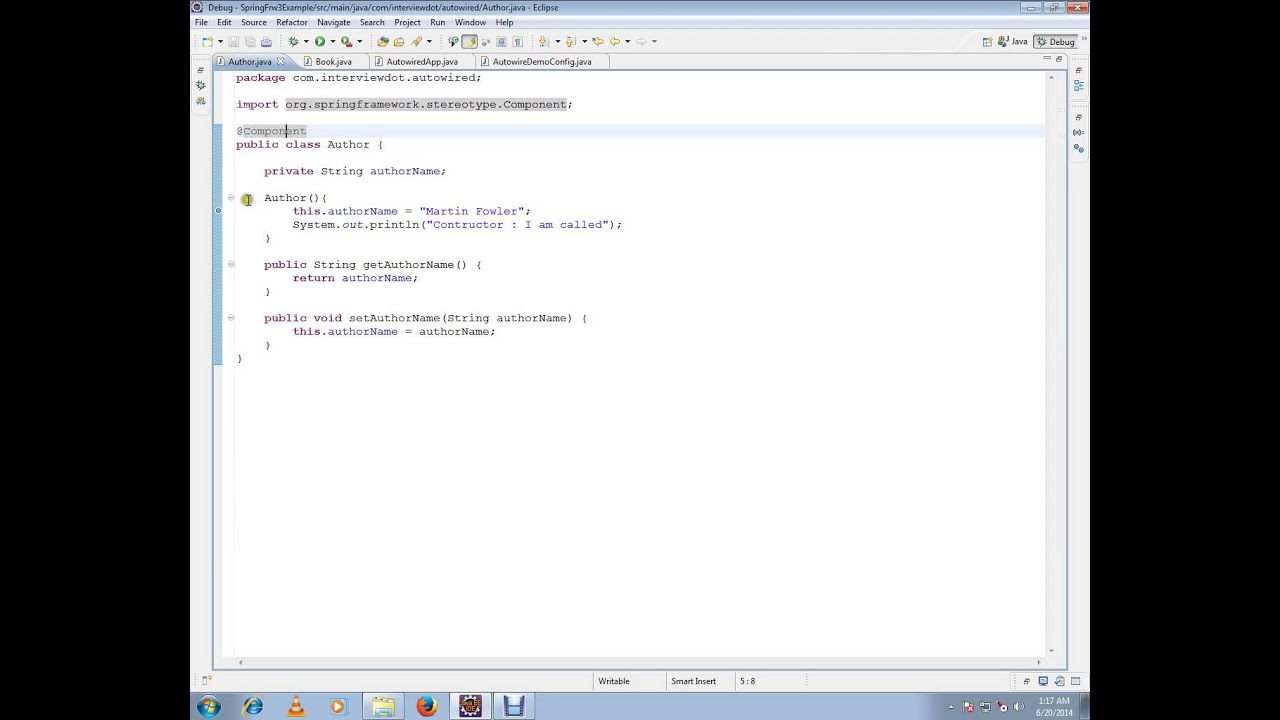 Spring Framework Autowired Annotation Tamil Youtube