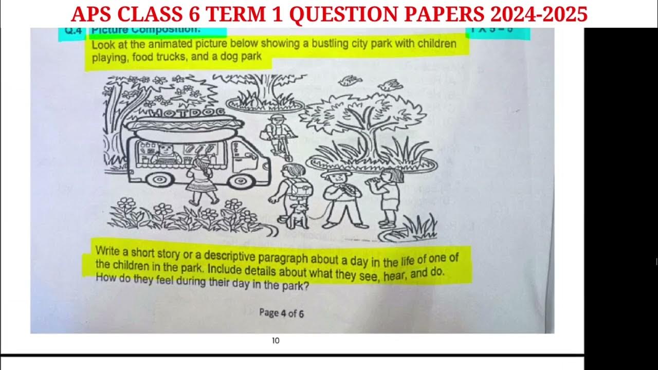 APS class 6 TERM 1 EXAM PAPER | QUESTION PAPERS 2024-2025 @nksclasses - YouTube