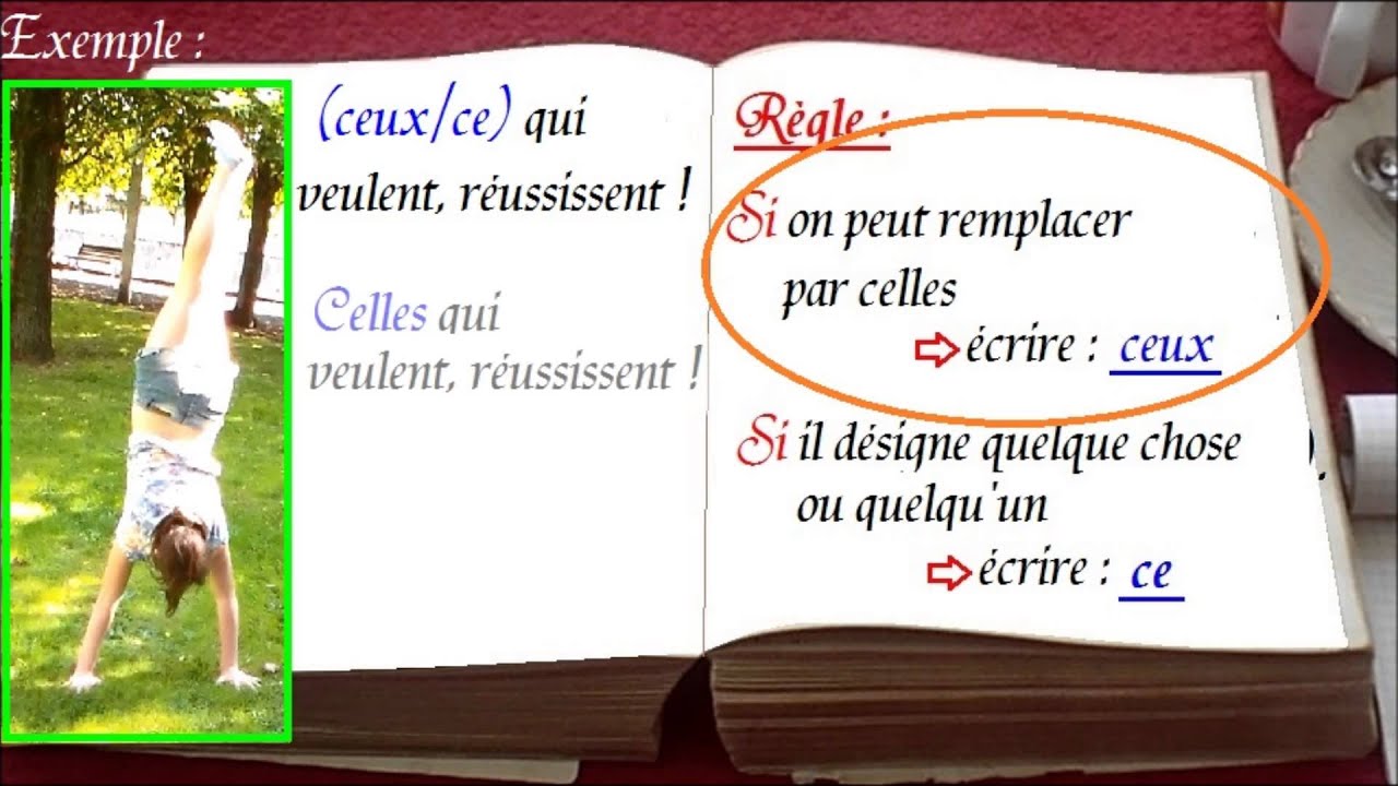 1000 mots en français : ceux ce, une astuce facile par homonyme - YouTube