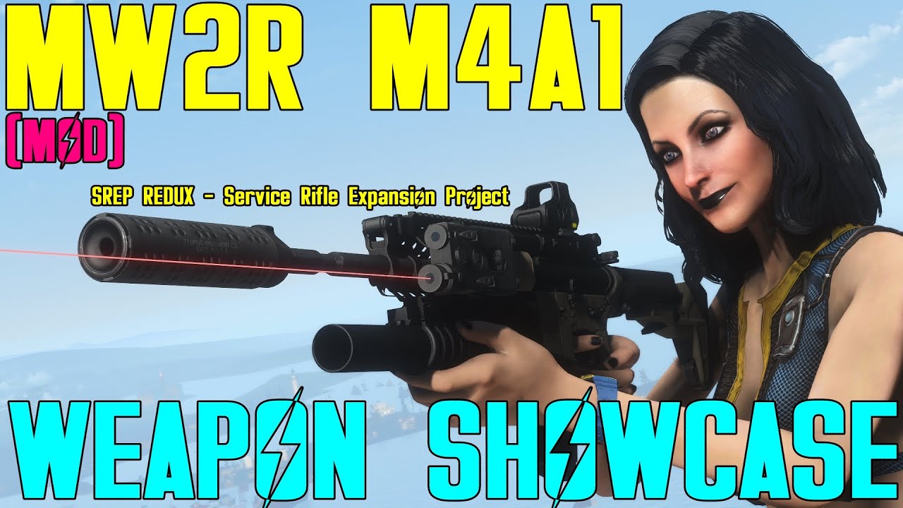 Fallout 4: Weapon Showcases: MW2R M4A1 (Mod) - YouTube