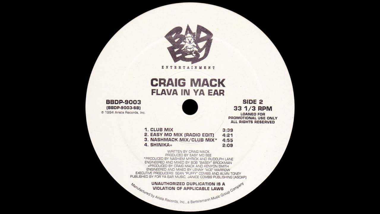 Craig Mack - Flava In Ya Ear (Club Mix) - YouTube