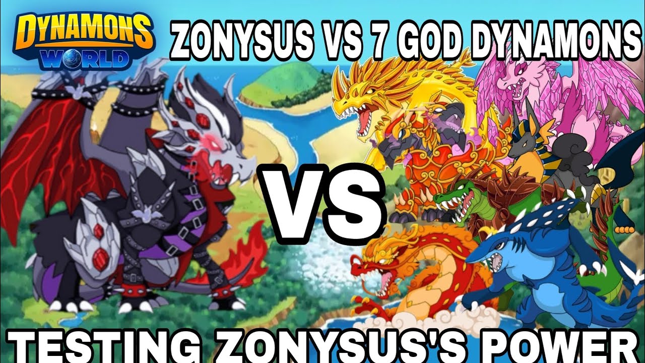 Zonysus VS 7 God Dynamon | Dynamons World - YouTube