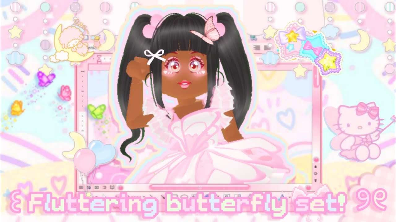 🎀 Turning the Fluttering Butterfly set into a person! ୨୧ Royale High ...