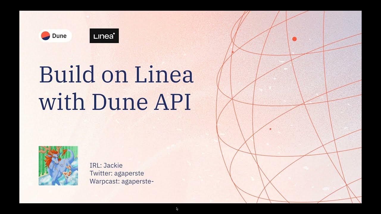 Build on Linea with Dune API - YouTube