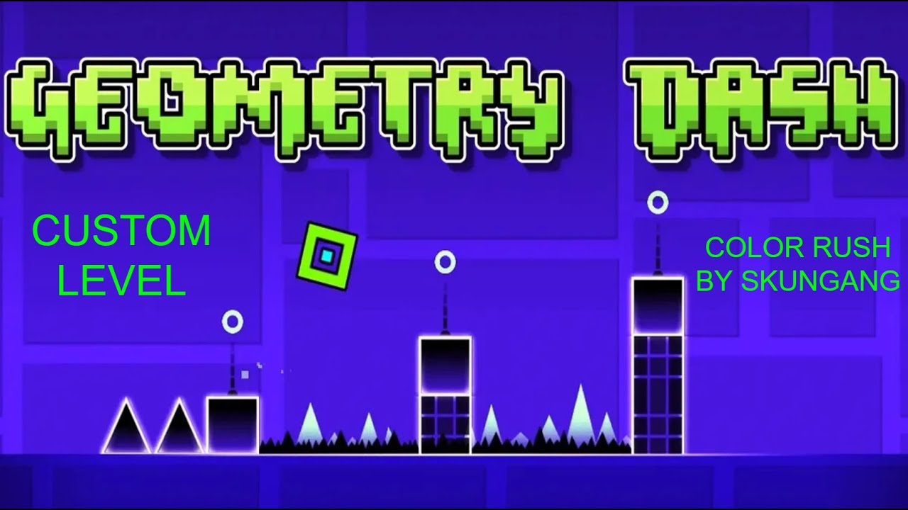 Geometry Dash Custom Level: Color Rush by skungang (GD Daily Video #214 ...