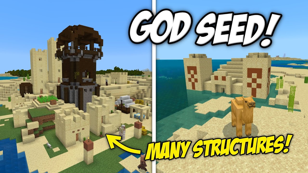 [God Seed] Minecraft 1.19 - 1.20 Desert Seed | All Structures! - YouTube