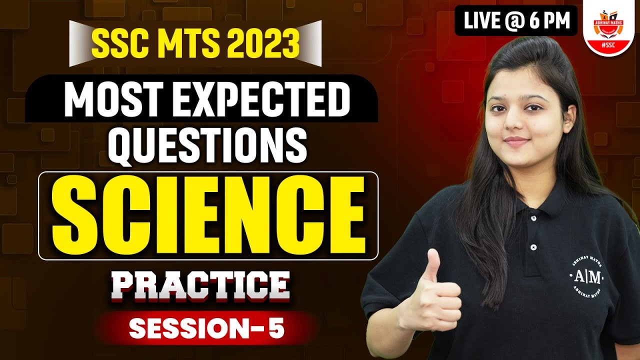 SSC MTS 2023|SSC MTS Havaldar Science Class|Most Expected Science Questions By Radhika Ma'am # ...