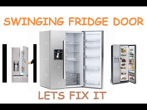 (UPDATED) SWINGING REFRIGERATOR DOOR? *Let's Fix It* - YouTube