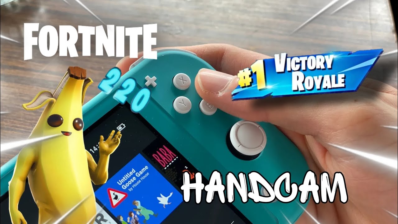 Nintendo Switch Lite Fortnite Gameplay With Hands HandCam 🔥😇😎 - YouTube