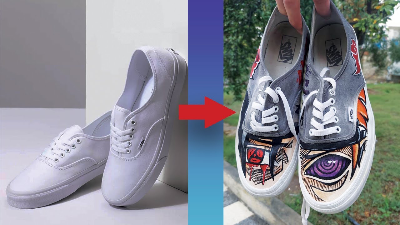 Customized VANS !! 👟🔥 Itachi x Pain (Akatsuki theme) - YouTube