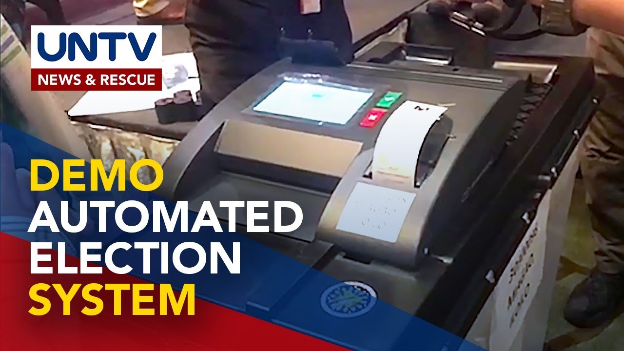 Comelec, nagsagawa ng demo sa gagamiting Automated Election System ...