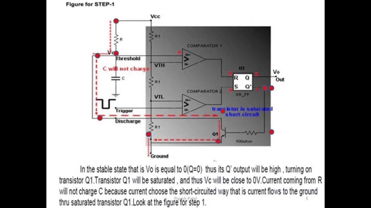 555 MONOSTABLE -Internal operation - YouTube