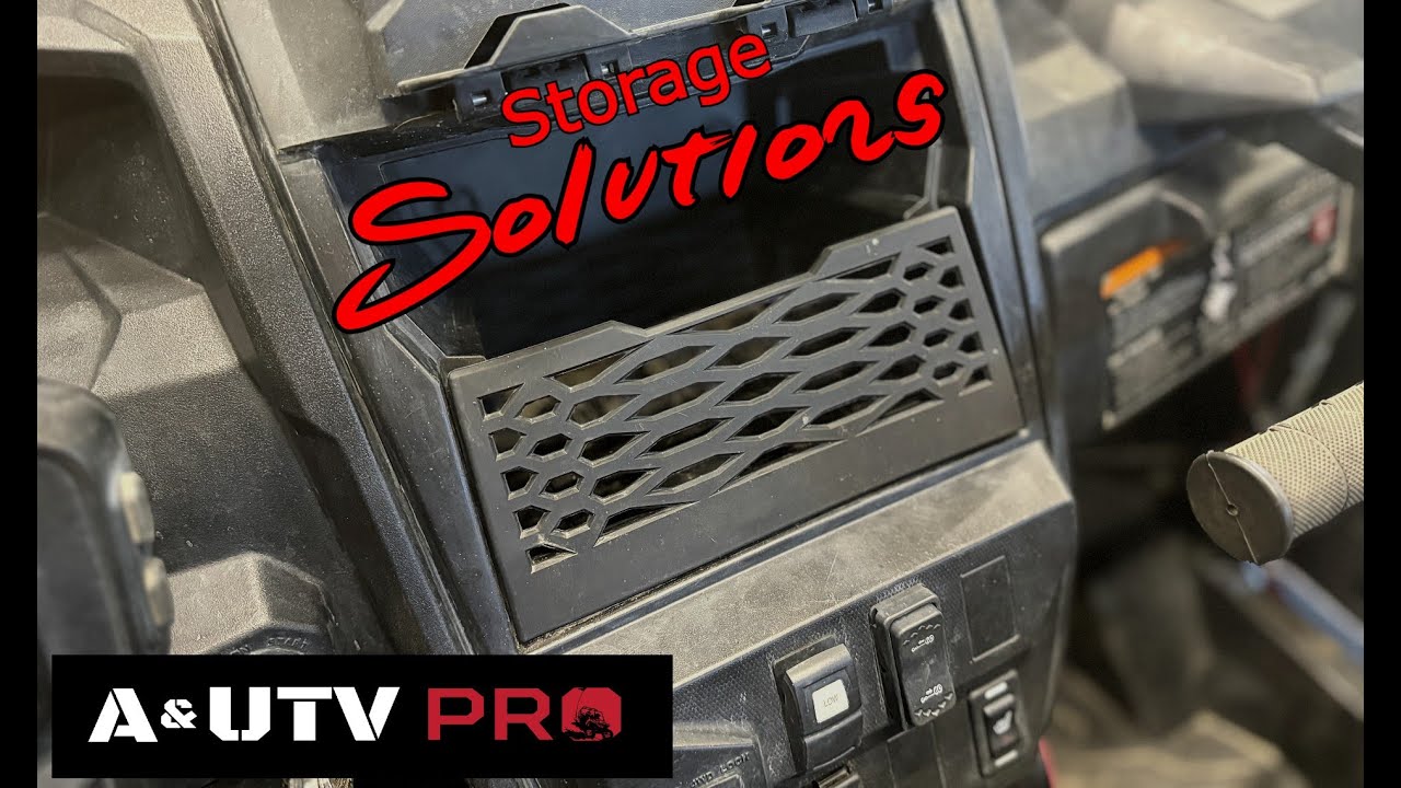 KRX 1000 Dash Cubby hole Net Install and Review A & UTV PRO - YouTube