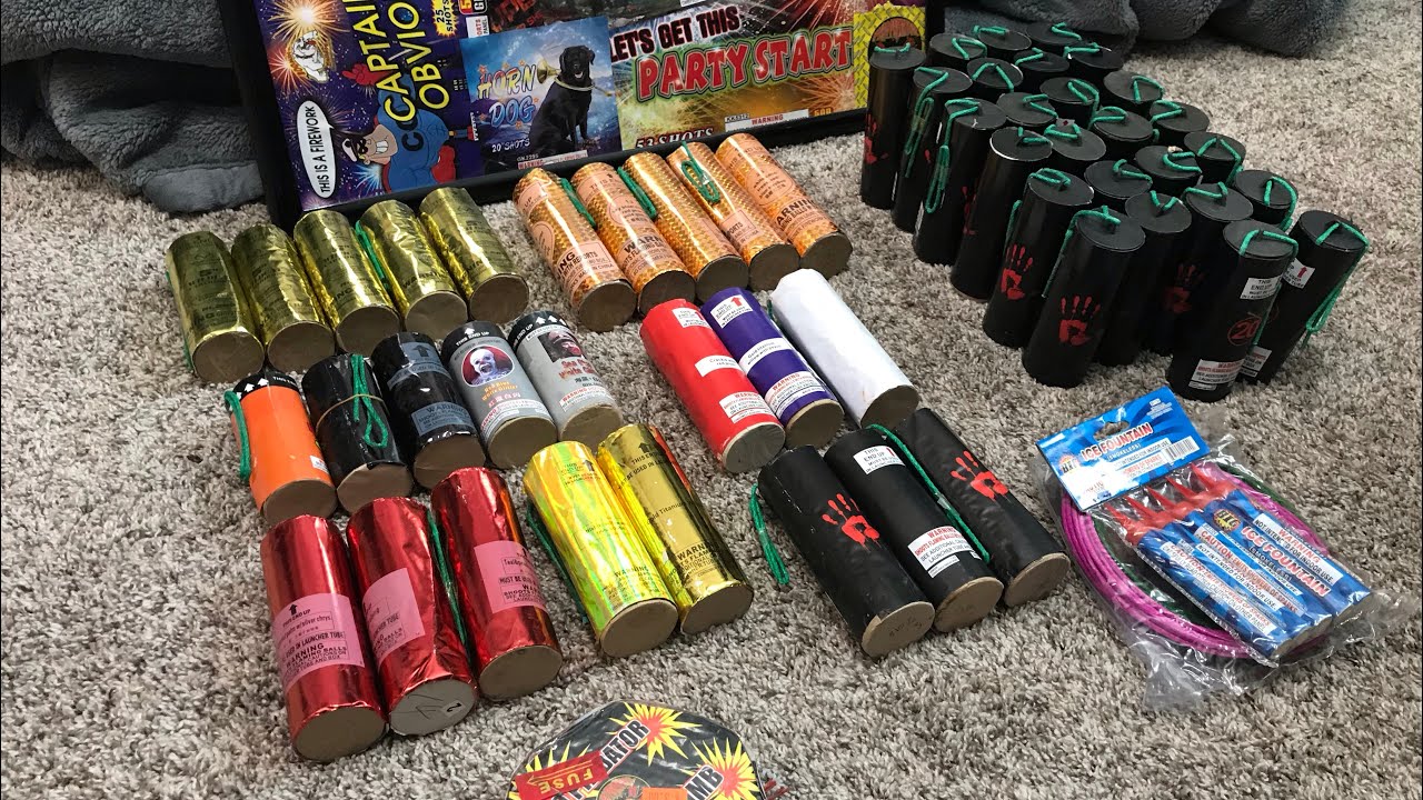 Leftover Firework Stash 2020 - YouTube