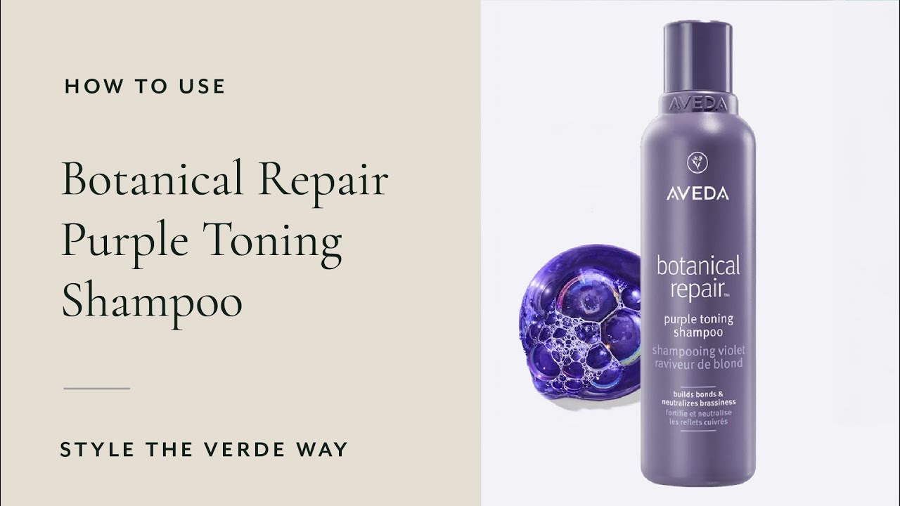 How To Use The Botanical Repair Purple Toning Shampoo - YouTube