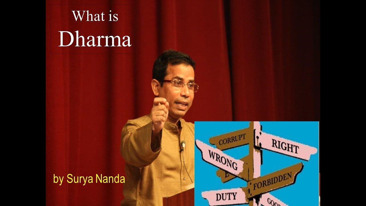 What is Dharma by Surya Nanda - YouTube