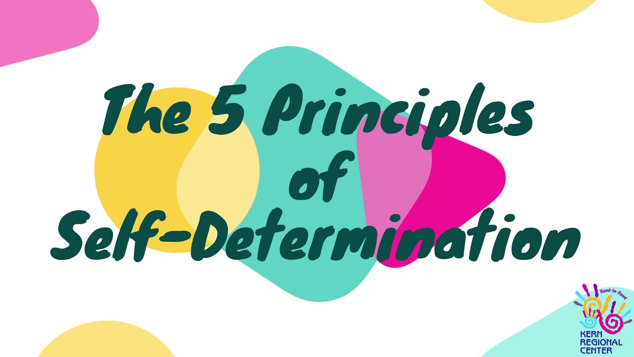 The 5 Principles of Self-Determination - YouTube