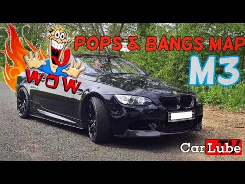 BMW M3 Pops & Bangs Map E90/92/93 4L V8 - Roadtest - Pure sound - YouTube