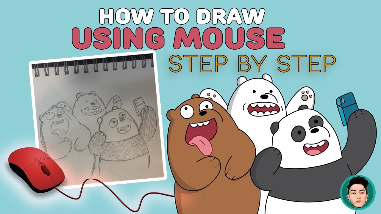 HOW TO DRAW USING MOUSE 2021 | Digital Art (Tutorial) - YouTube